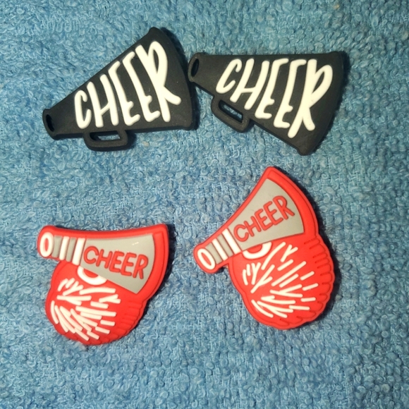 Other | Set Of 4 Cheer Croc Charms | Poshmark